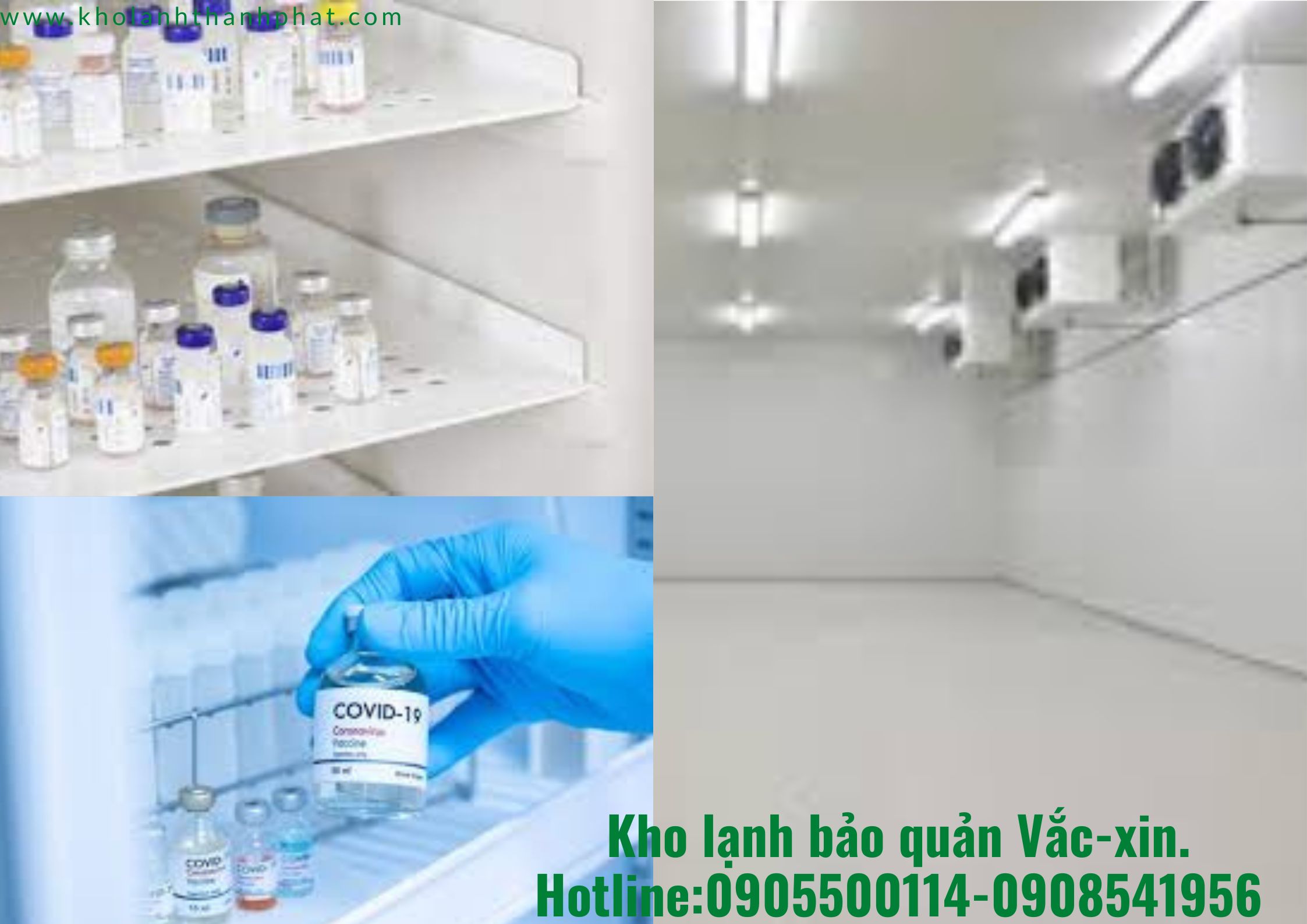 Kho lạnh bảo quản Vắc-xin covid 19.